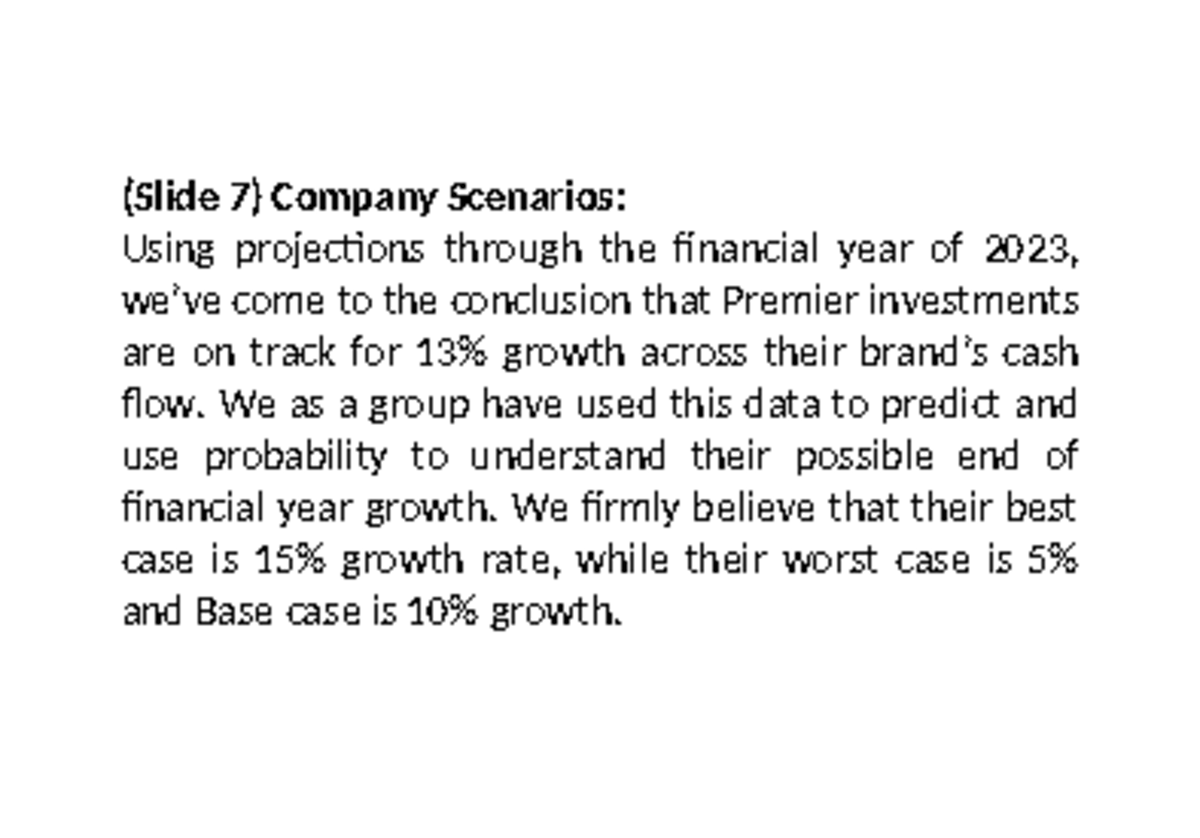 BSB107 - Partial Notes for slides and use in assignment - (Slide 7 ...