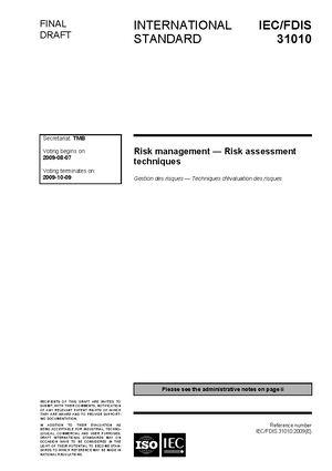 ISO 31010 norma en pdf - Please see the administrative notes on page ii ...