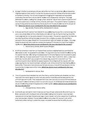 CJ 120 Module Two Practice Activity Final - (A text-only version of the ...