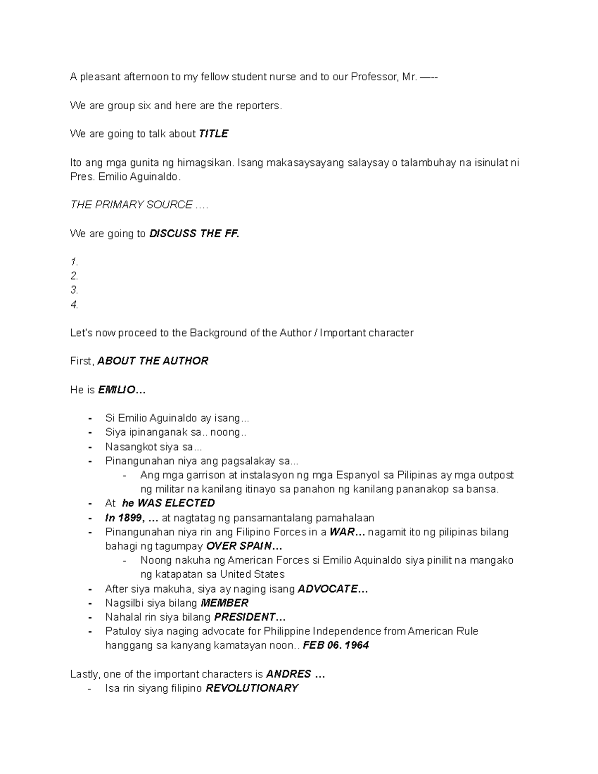 RIPH Reporting Script - RTTHRHTRHT - A pleasant afternoon to my fellow ...