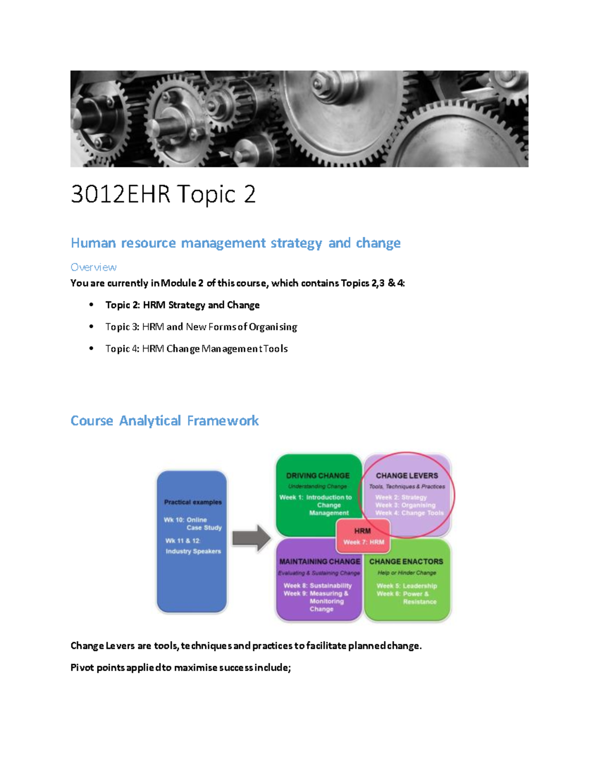 3012EHR Topic 2 - applied human resource management - 3012EHR Topic 2 ...