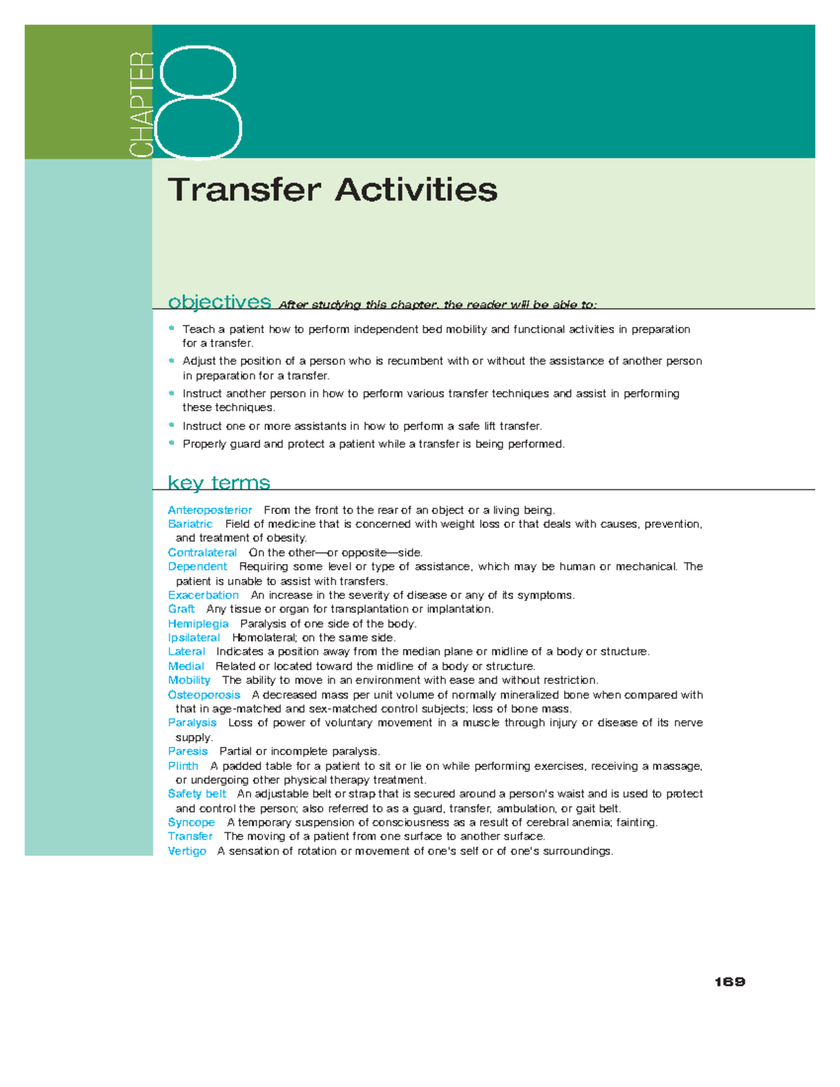 Transfers Pierson - ####### 169 8 CHAPTER Transfer Activities ...