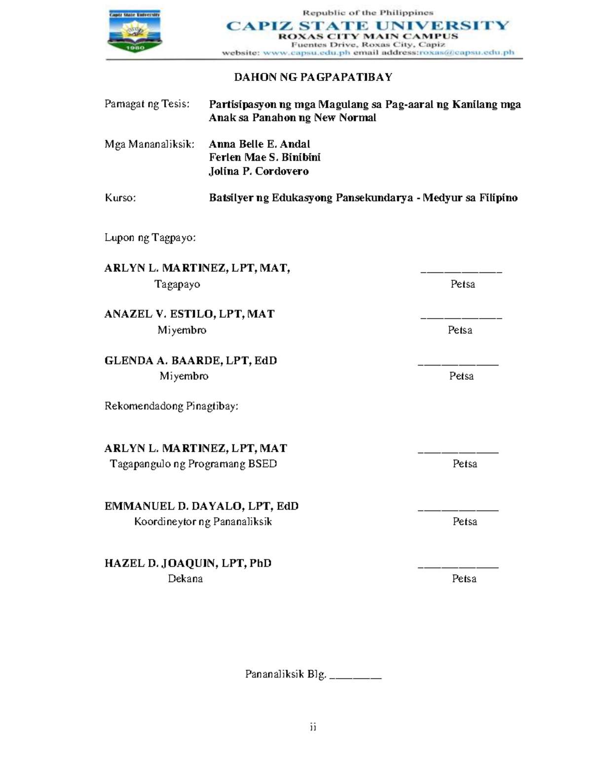 2 - a research proposal for the subject of filipino - ii DAHON NG ...