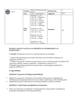 COT Lesson Plan Sample - Lesson Plan SCHOOL: GRADE: I-ROSE TEACHER ...