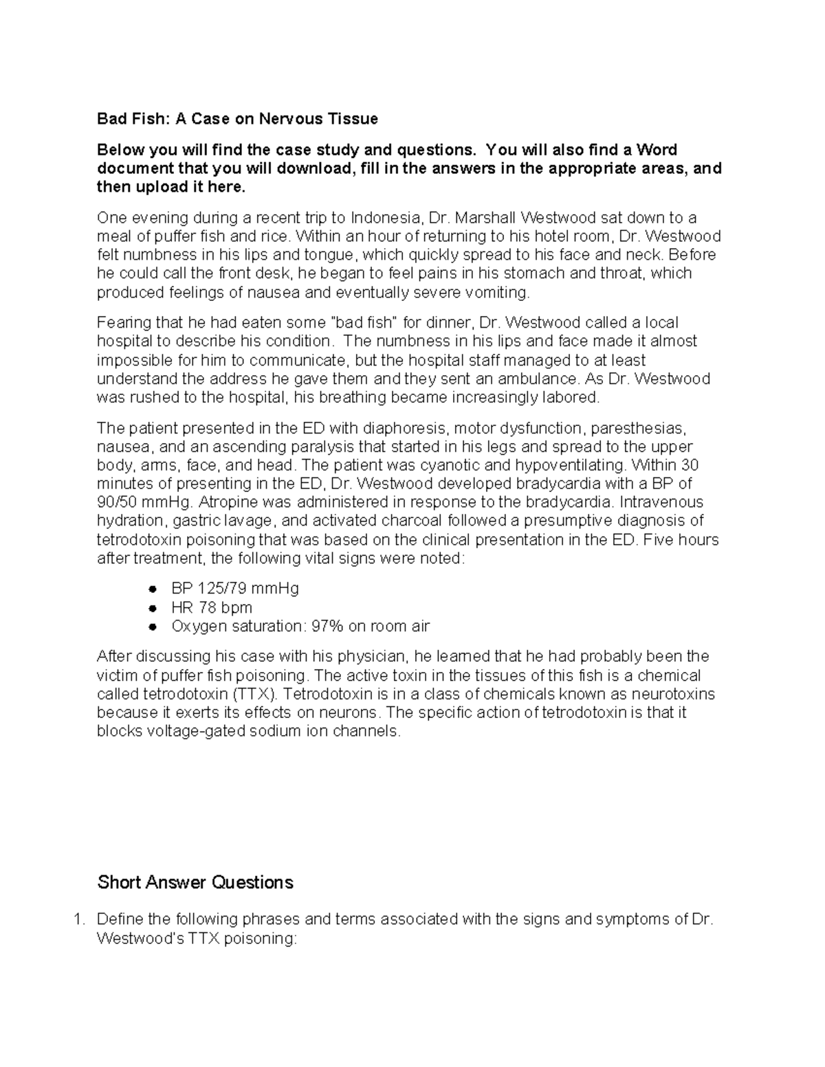 Chapter 11 Case study and report (Bad Fish: A Case on Nervous Tissue ...