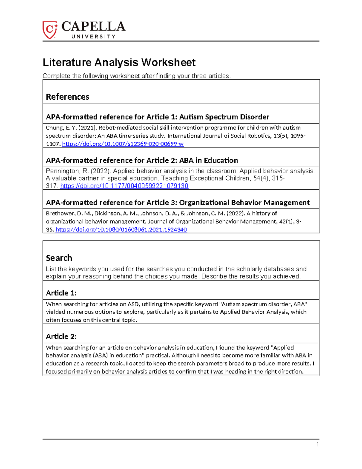 Literature Analysis Worksheet - Literature Analysis Worksheet Complete ...