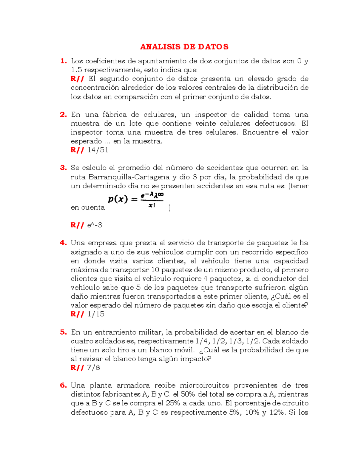Comprehensivo 2-1 - examen de preparacion - ANALISIS DE DATOS Los ...