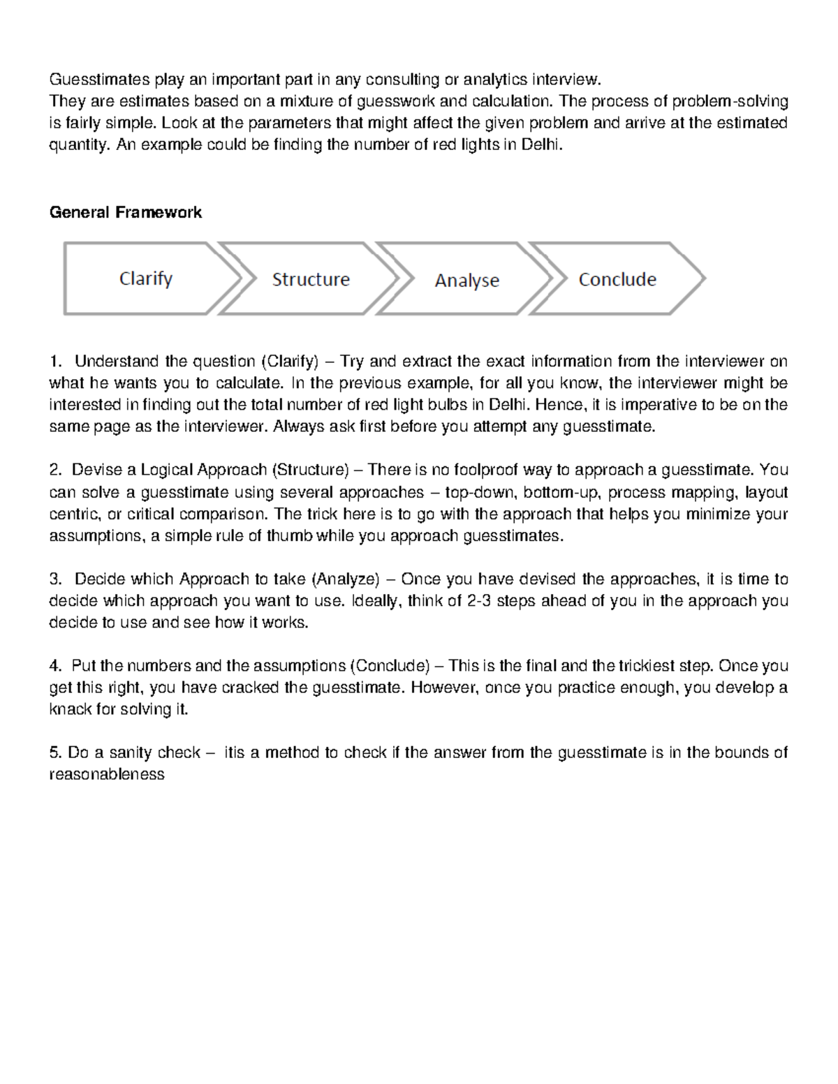 Guesstimates - jhhgu - Guesstimates play an important part in any ...