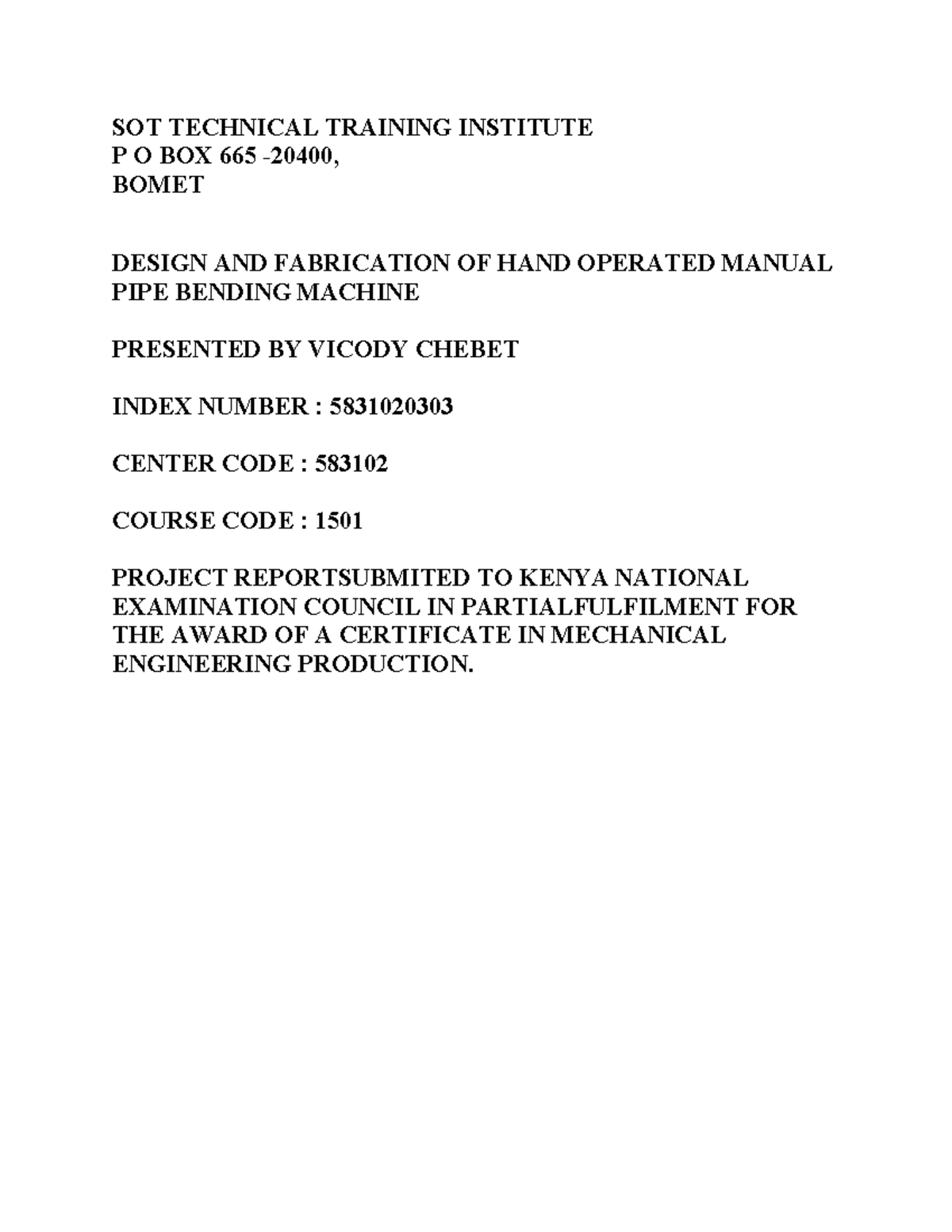 5831020303 - Use this as business plan for every academic years - SOT ...