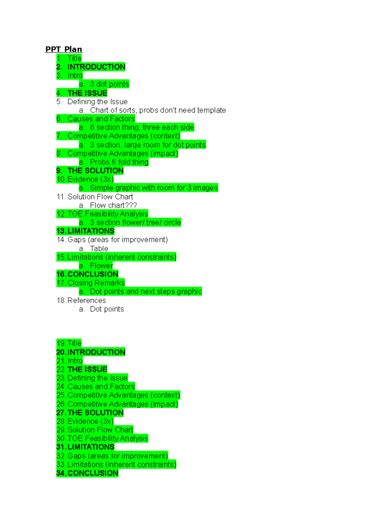 PPT Plan - Plan for the Final BCVP for my powerpoint slides - PPT Plan 1. Title 2. INTRODUCTION ...