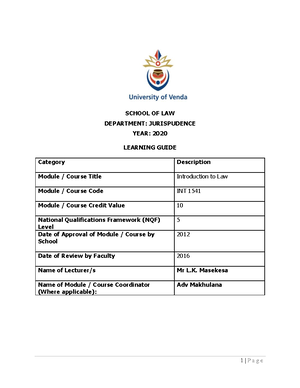 3 THE MAIN Divisions OF SA LAW - Warning: TT: undefined function: 32 ...