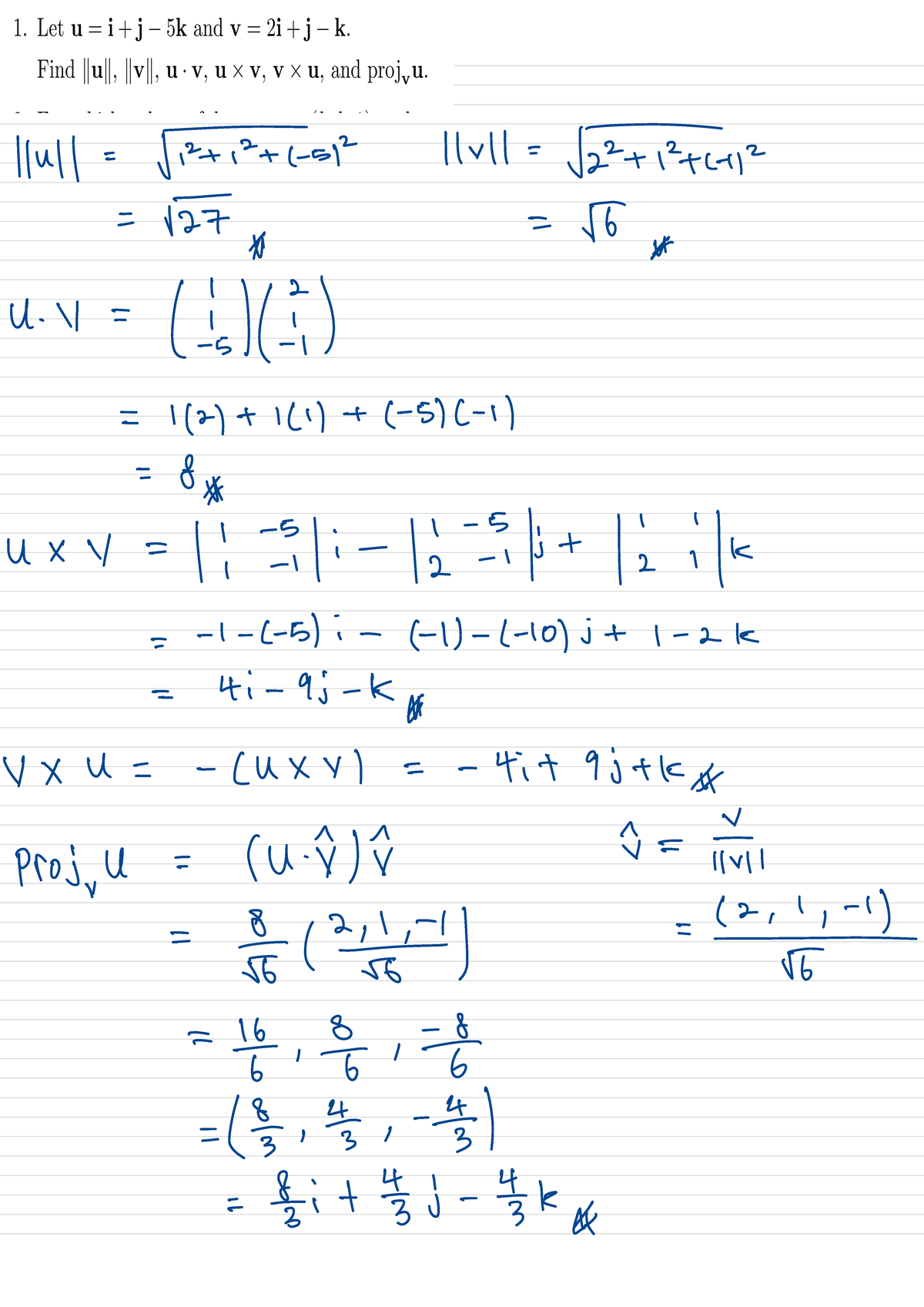 2. Vectors - Calculus - Hull = J-t - 11 ×11=122+12+7+ = V ,μ Fb * a. v ...