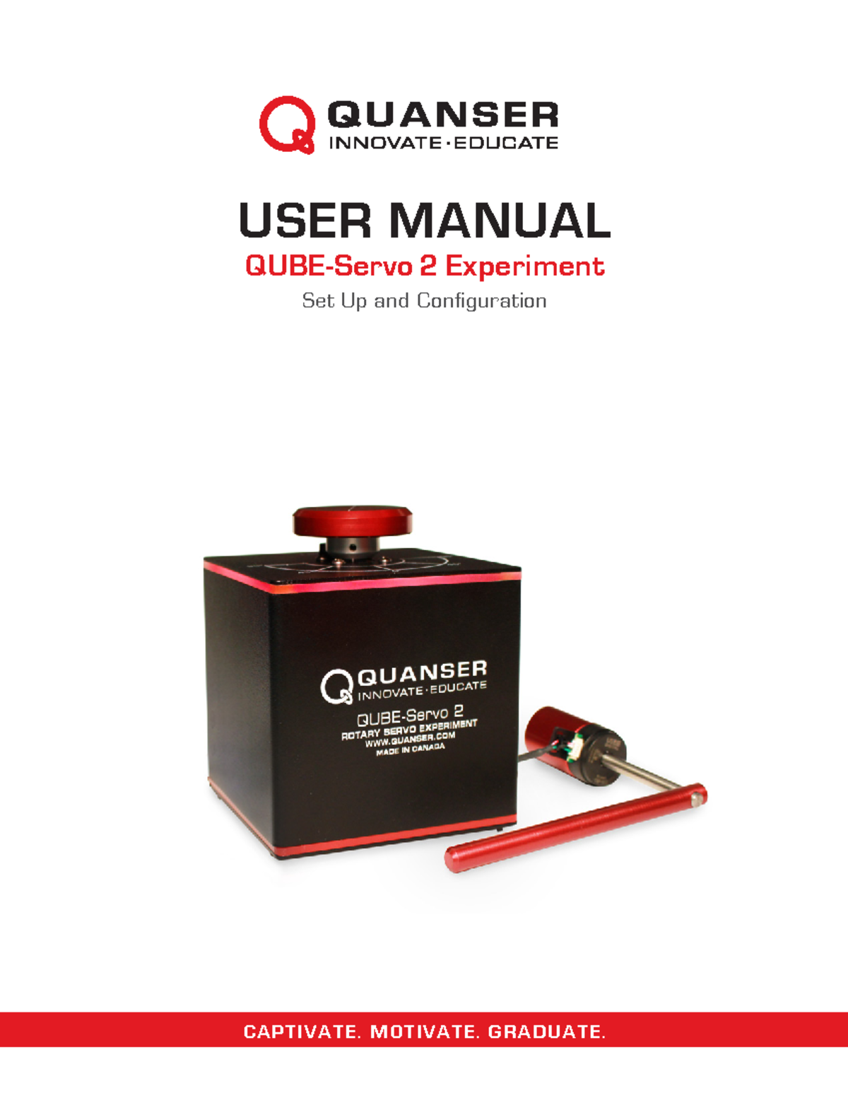 Made-for-science-Quanser-qube-servo-2-User Manual - CAPTIVATE. MOTIVATE ...