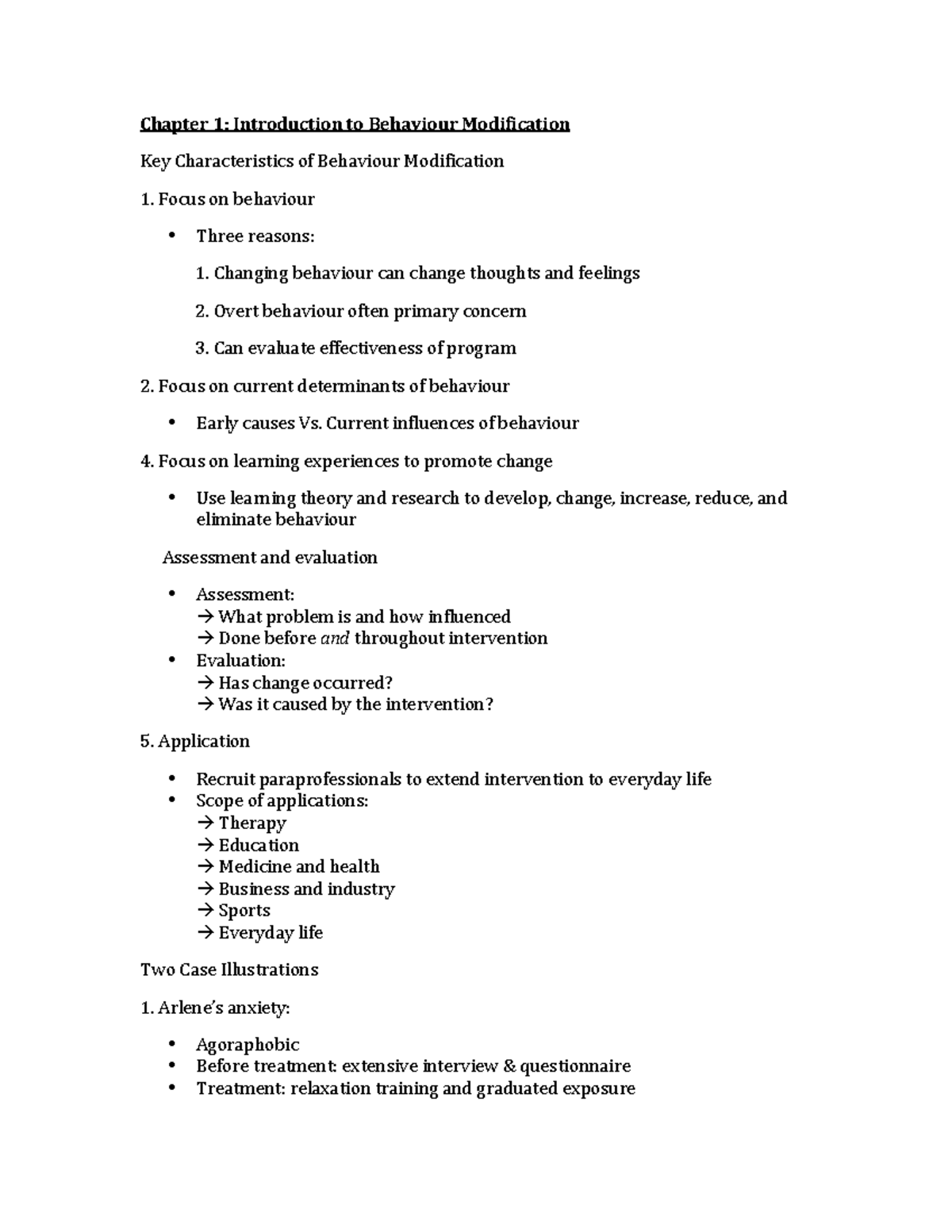 PS288 Midterm 2 - lecture notes - Chapter 1: Introduction to Behaviour ...