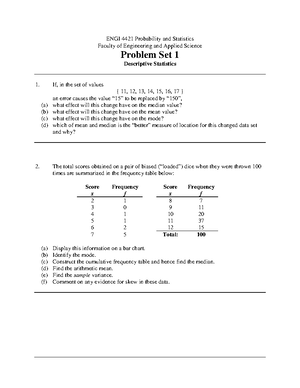 Exam 2014, questions and answers - Engi 4421 final examination - ENGI ...