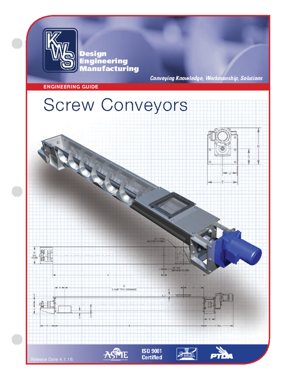 Screw Conveyor Engineering Guide - Design Engineering Manufacturing ...