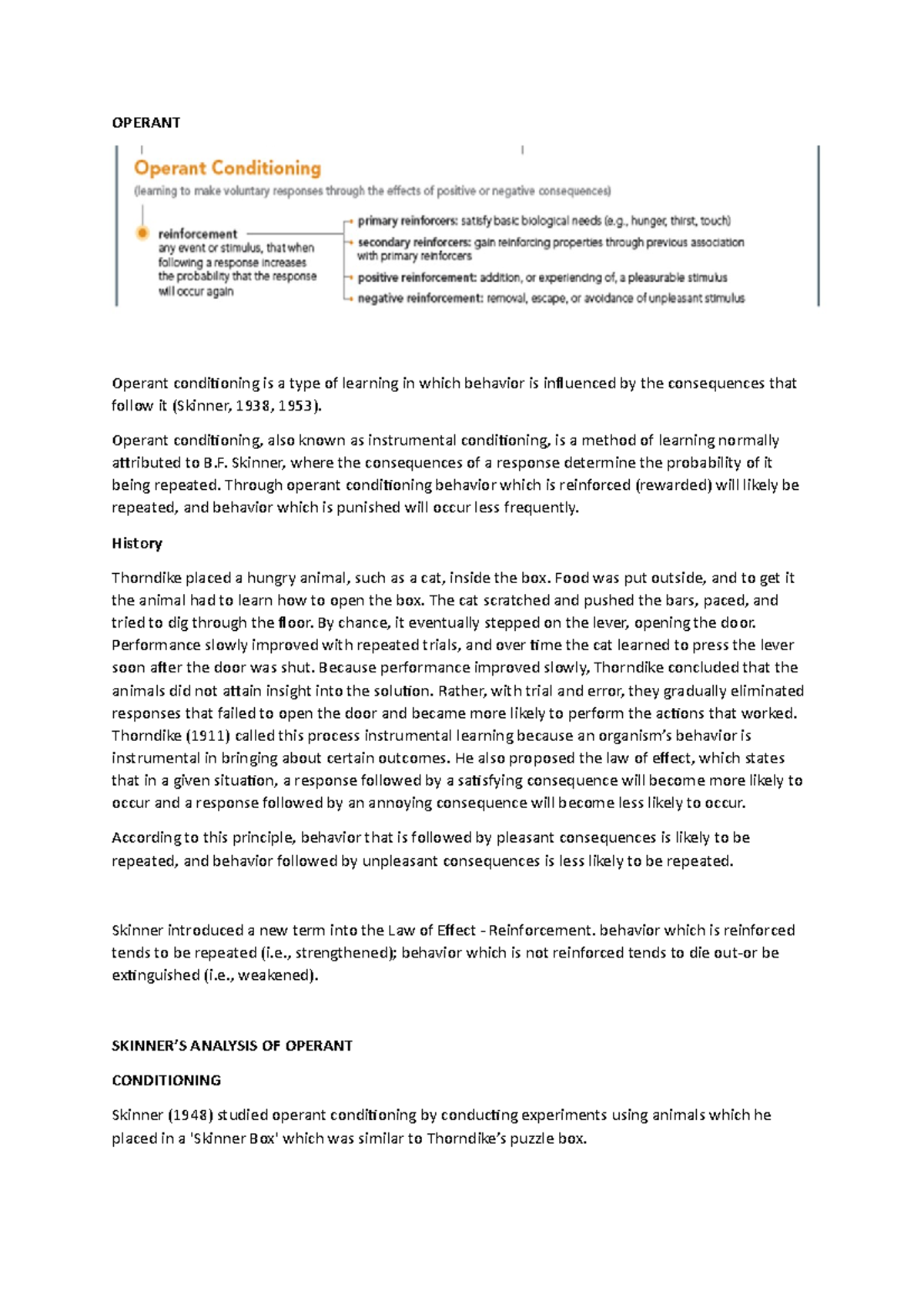 OPERANT CONDITIONING- b.f. skinner (and its applications ...