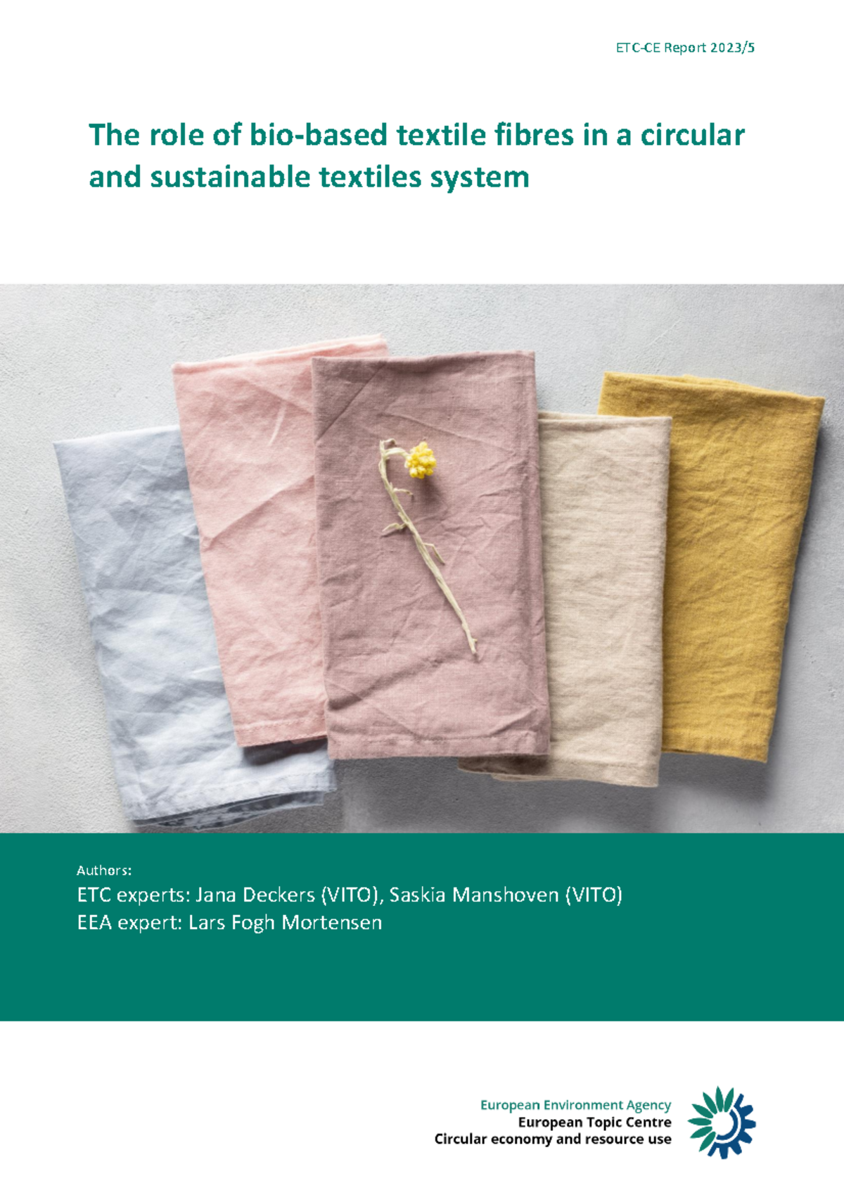 ETC-EEA - Bio-based Textile Fibres Final - ETC-CE Report 202 3 / 5 The ...