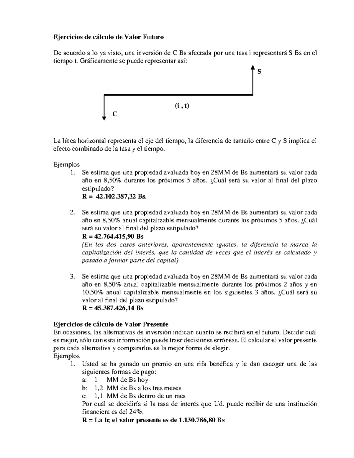 3.3. Ejercicios Valor Presente, Valor Futuro y Anualidades - Ejercicios de cálculo de Valor ...