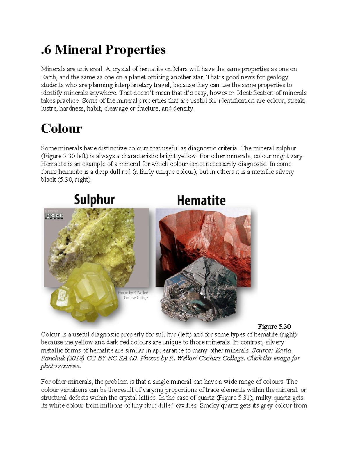 6 Mineral Properties - Practice material - .6 Mineral Properties ...