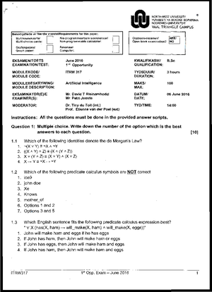 NWU - North-West University - Studocu