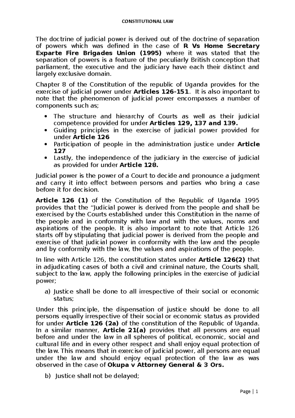 Constitution - IT IS THE FUNDAMENTAL LAW OF THE LAND - CONSTITUTIONAL ...