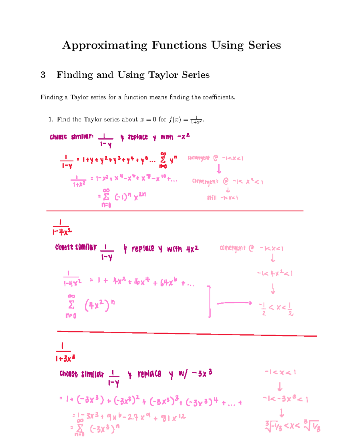 Finding+and+Using+Taylor+Series+In-Class+Notes - Approximating ...
