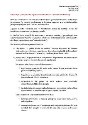 Reseña La Democracia Robert Dahl Qué es la Democracia - Alejandro ...
