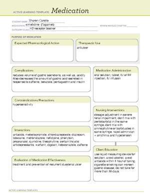 Sumatriptan succinate - ACTIVE LEARNING TEMPLATES Medication STUDENT ...