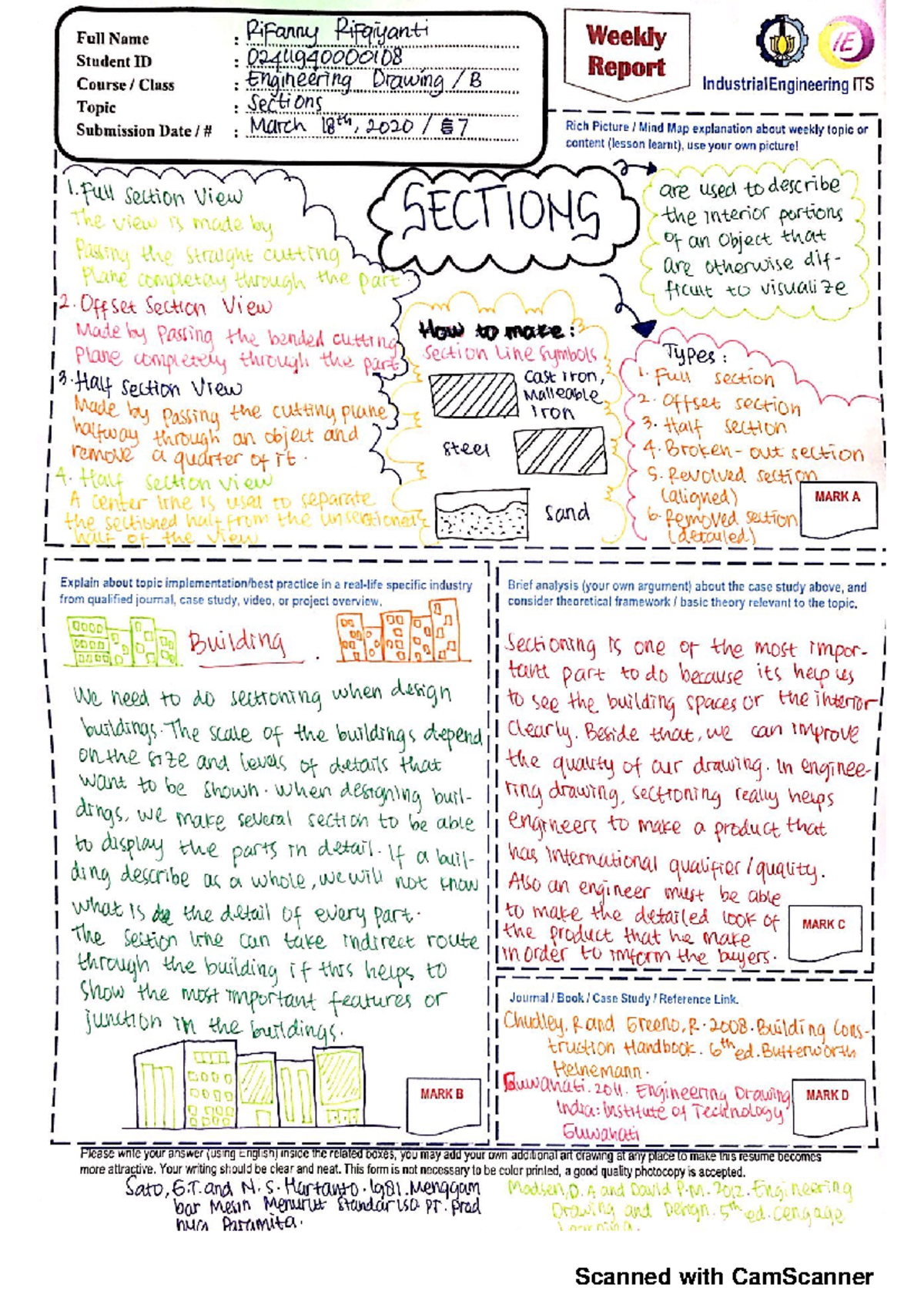 Weekly Report Week 7 - Sections - Menggambar Teknik – Engineering ...