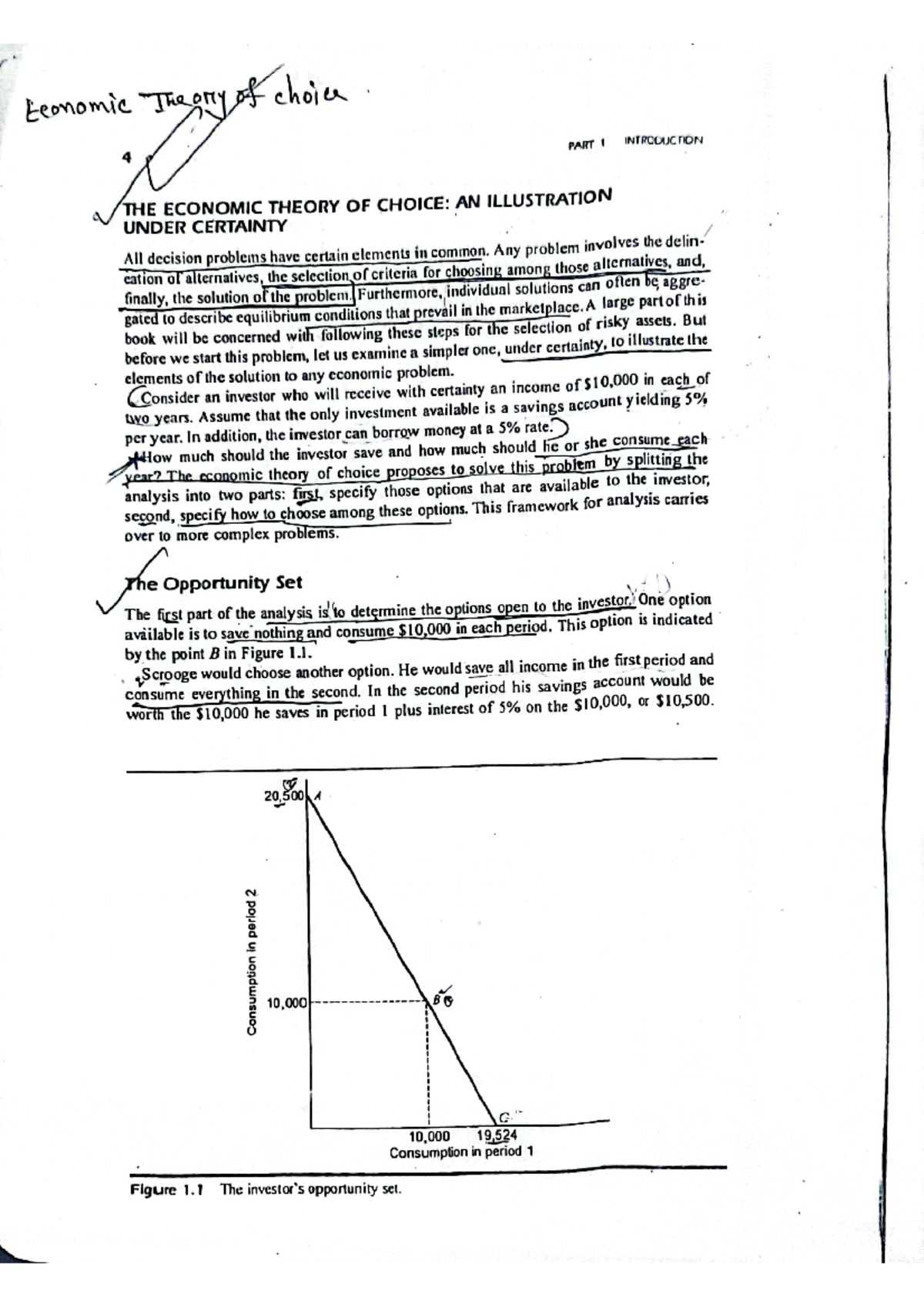 Economic theory of choice (F-501) - Modern Financial Theory - Studocu
