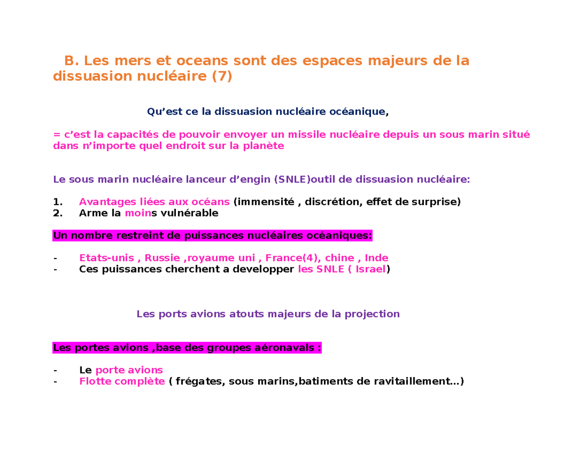 Theme 1 - Le thèmes 1 conquêtes. De l’espace et des océans , notes de ...
