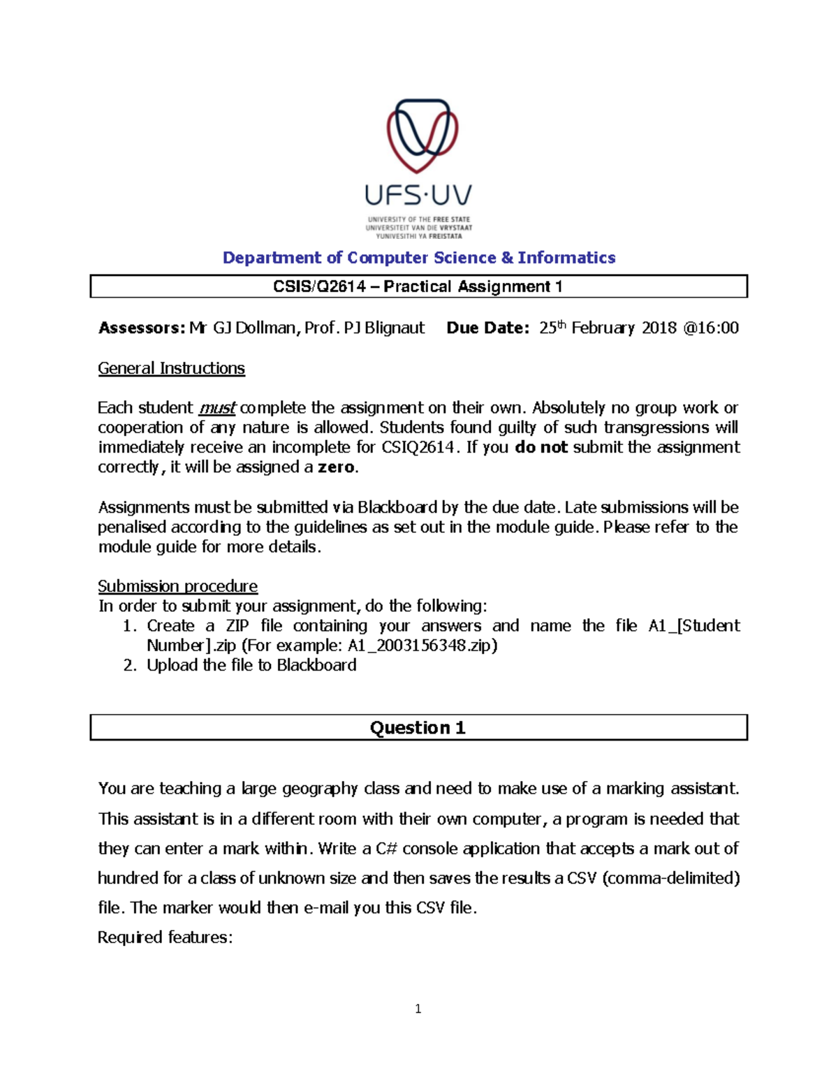Practical Assignment 1 Qq Warning Tt Undefined Function 32 Department Of Computer Science
