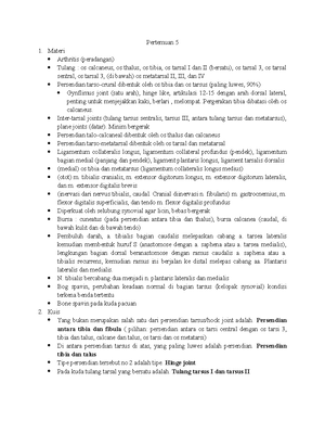 Anatomi Topografi 4 - Daerah Kaki Depan - Pertemuan 4 Materi Fungsi ...