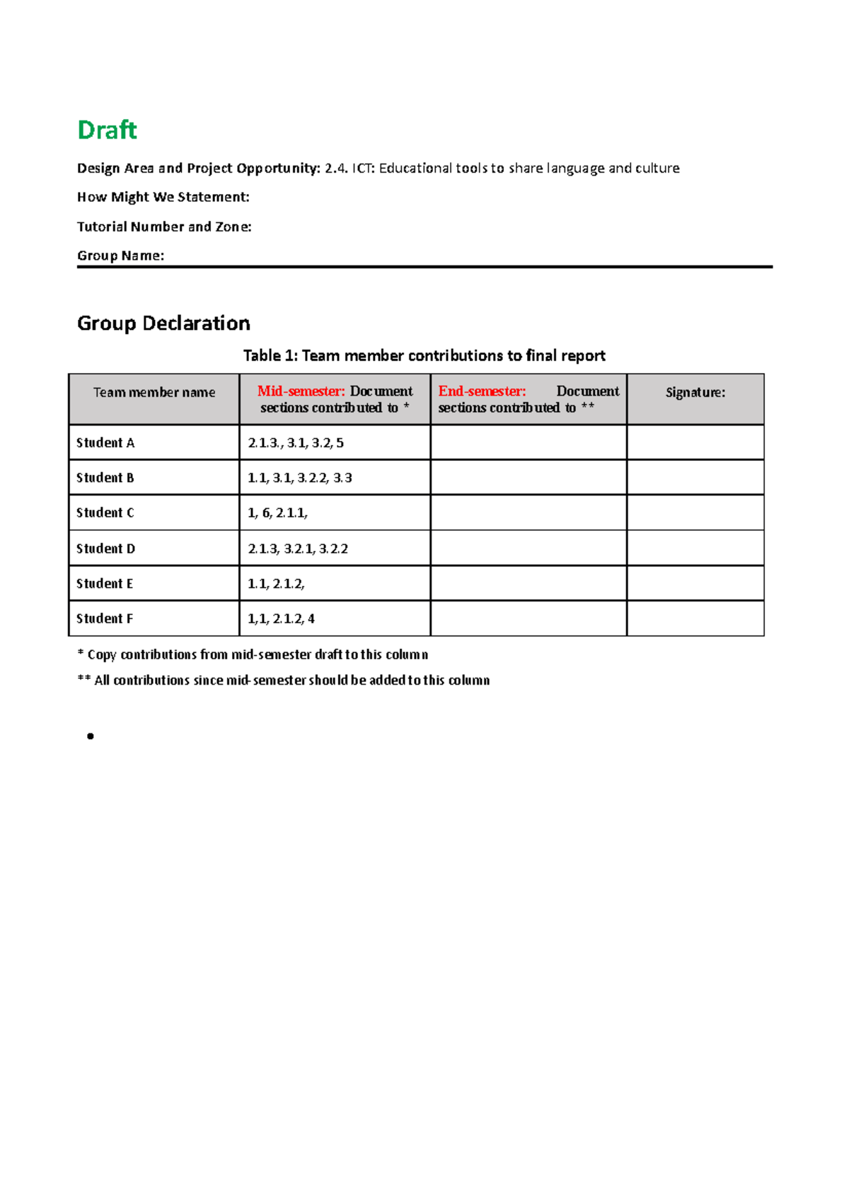Draft Final Report Example 1 - Draft Design Area and Project ...