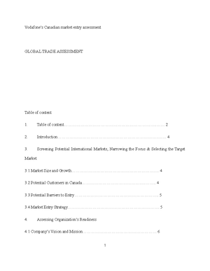 Yash Jain gta - individual assignment - Yash Jain 101321854 Individual Trade assignment Global ...