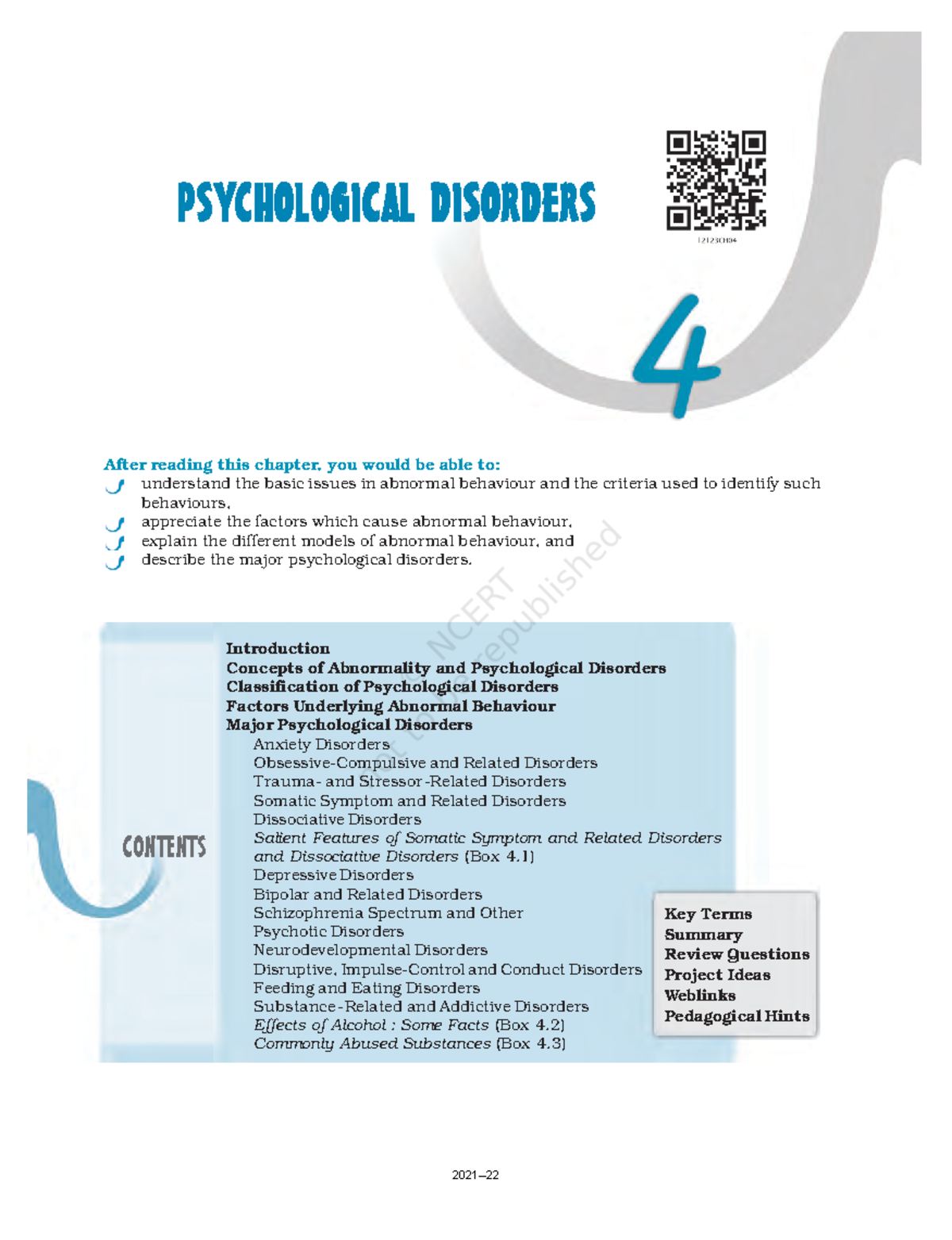 5 Psychological Disorders - 70 Psychology CONCEPTS OF ABNORMALITY AND ...