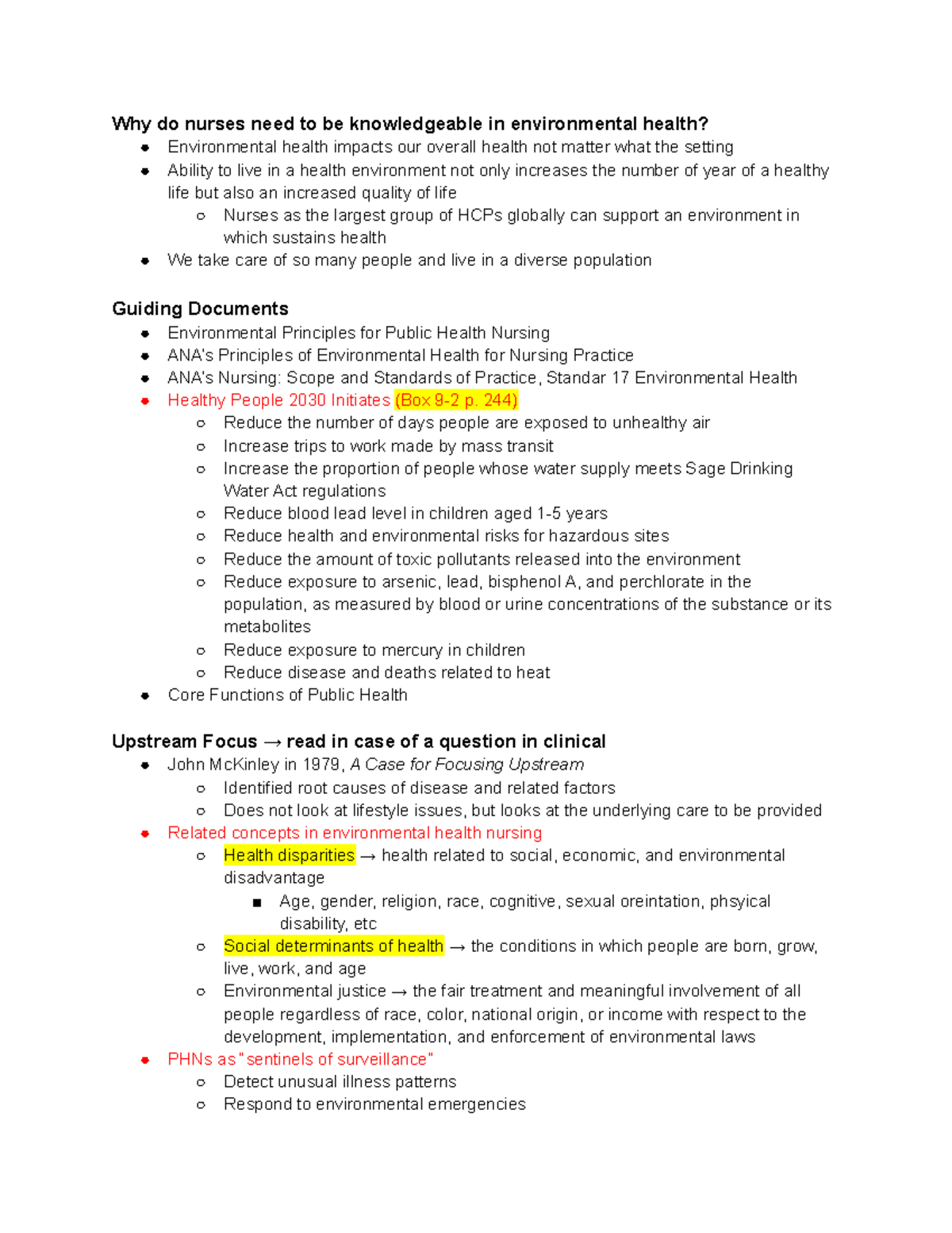 Environmental Health and Safety - Why do nurses need to be ...