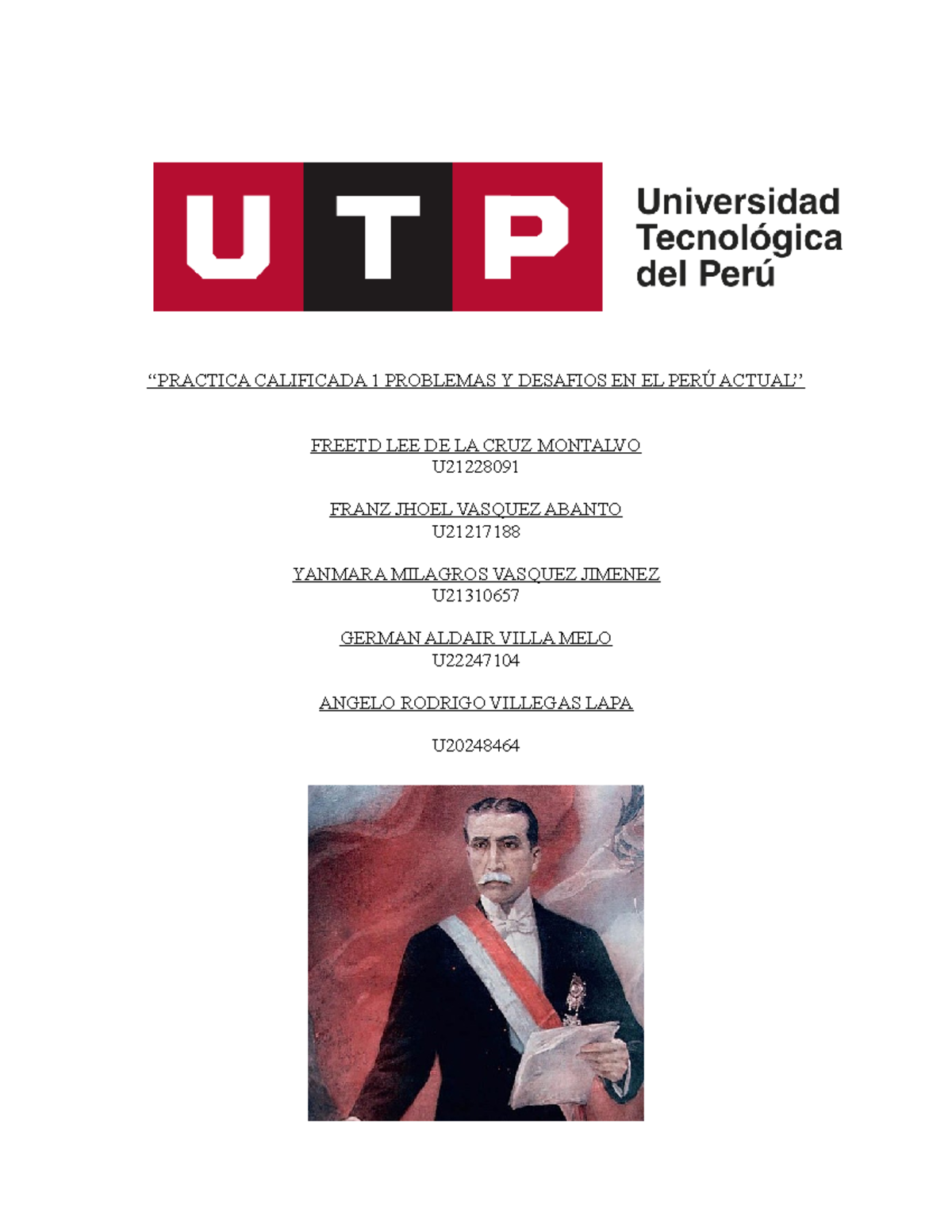 Grupo 6 - a dsd sa sd sd sad asd sad dsa - ‘‘PRACTICA CALIFICADA 1 ...