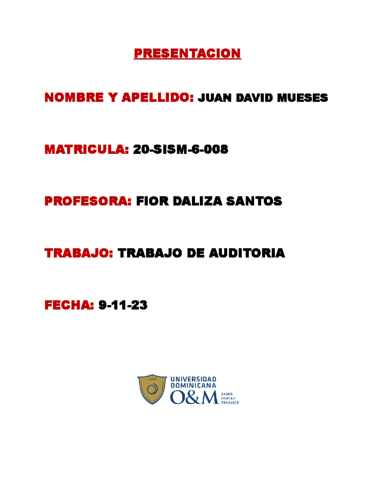 Plan de contigencia - Plan de contingencia - PRESENTACION NOMBRE Y ...