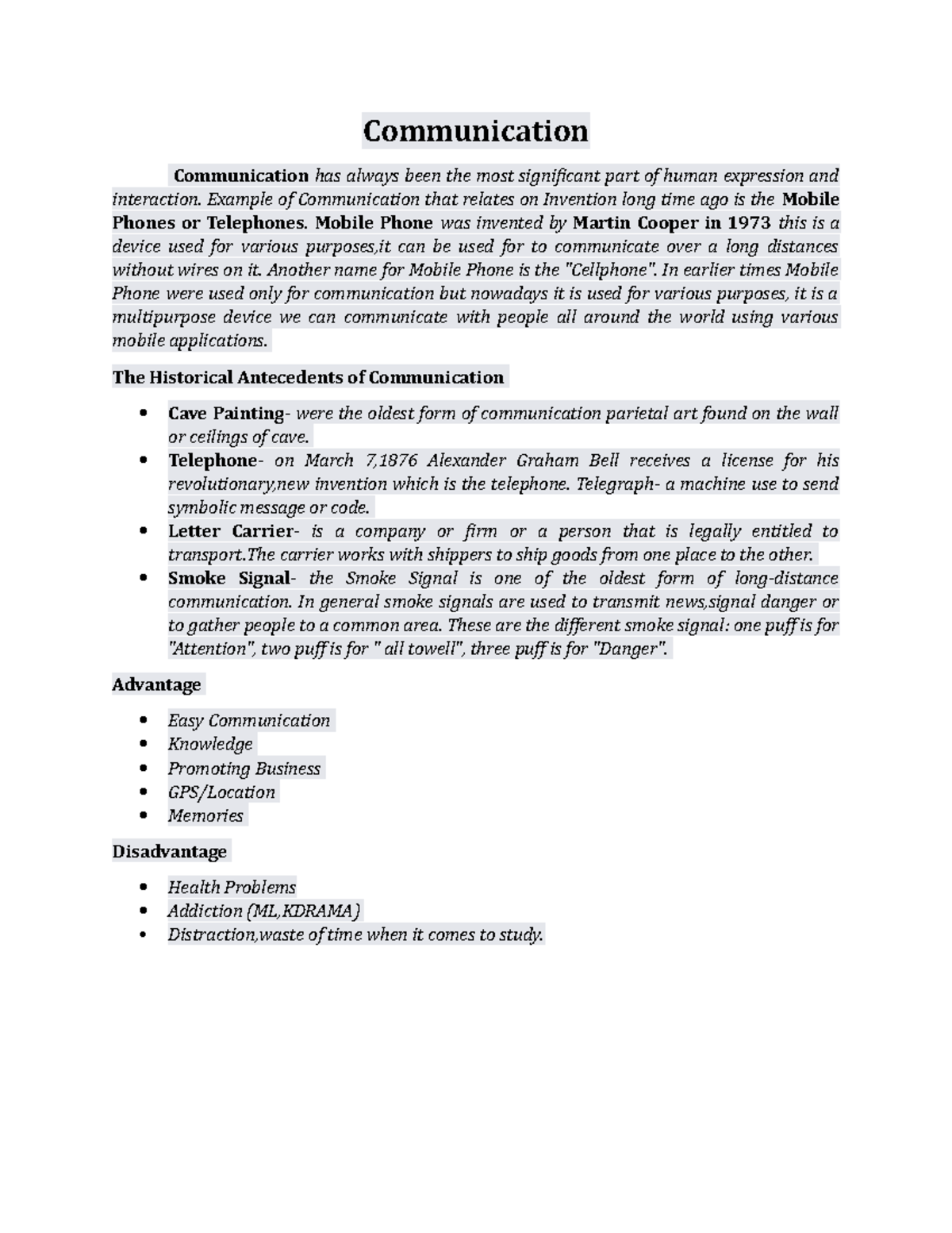 Communication Communication Communication Has Always Been The Most