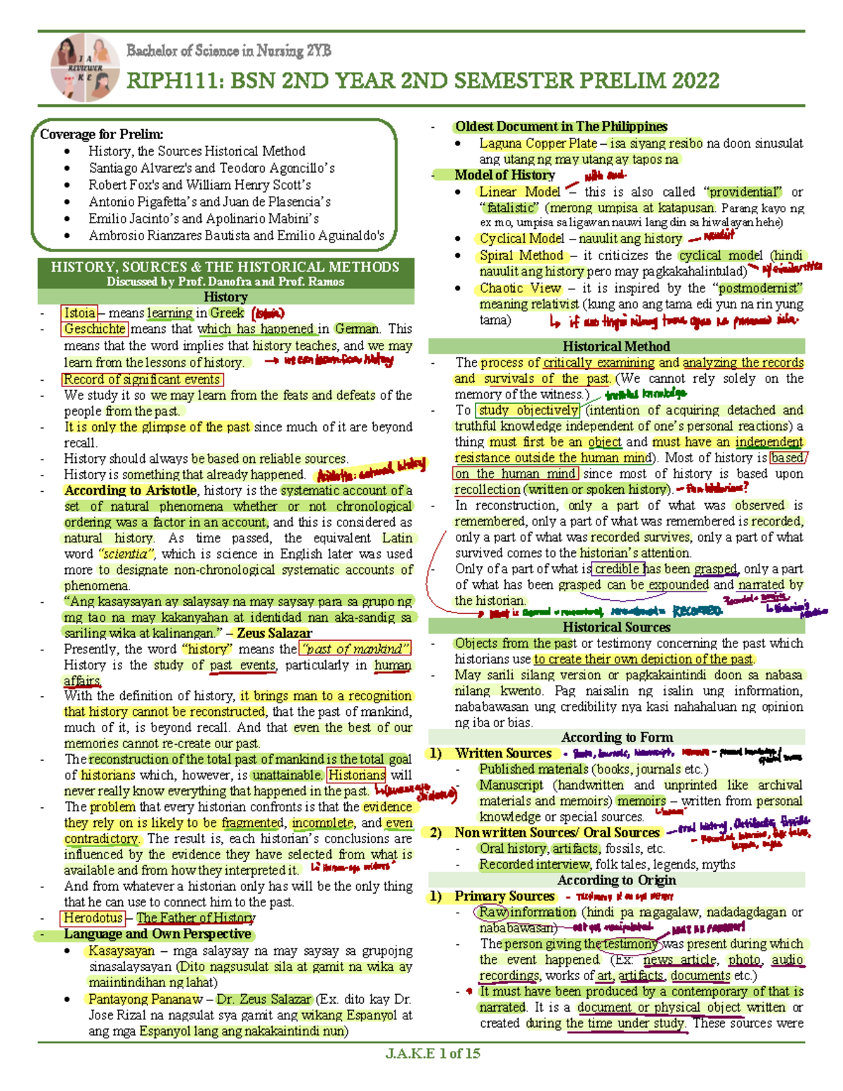 RIPH111- Prelim - jhjfhhjfjhfj - Bachelor of Science in Nursing 2YB RIPH 111 : BSN 2 ND YEAR 2 ...