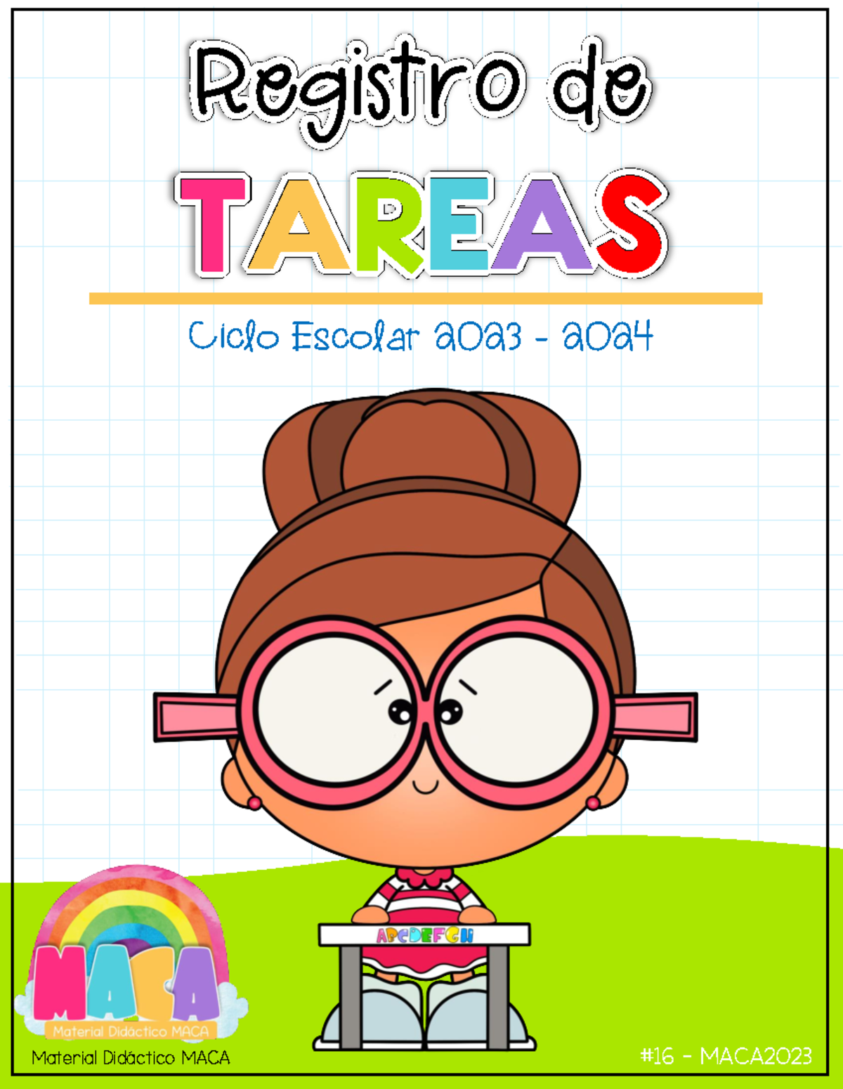 Registro DE Tareas 2023-2024 - Registro deRegistro deRegistro de Ciclo Escolar 2023 - 2024 ...