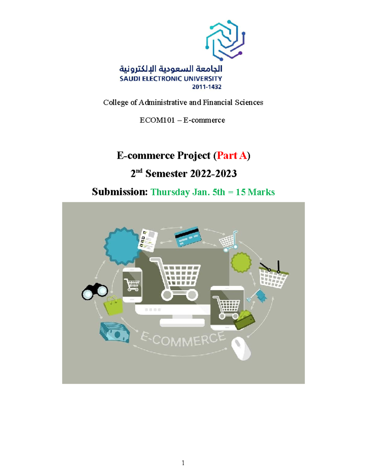 Attachment 1 - study question - College of Administrative and Financial Sciences ECOM101 – - Studocu