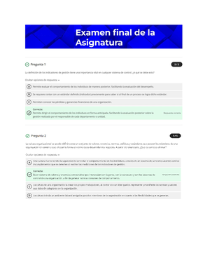 Prueba 1 gestion de operaciones - DE S3 Prueba 1 oo: Calificación final Enviado 8:52 Pregunta 1 ...
