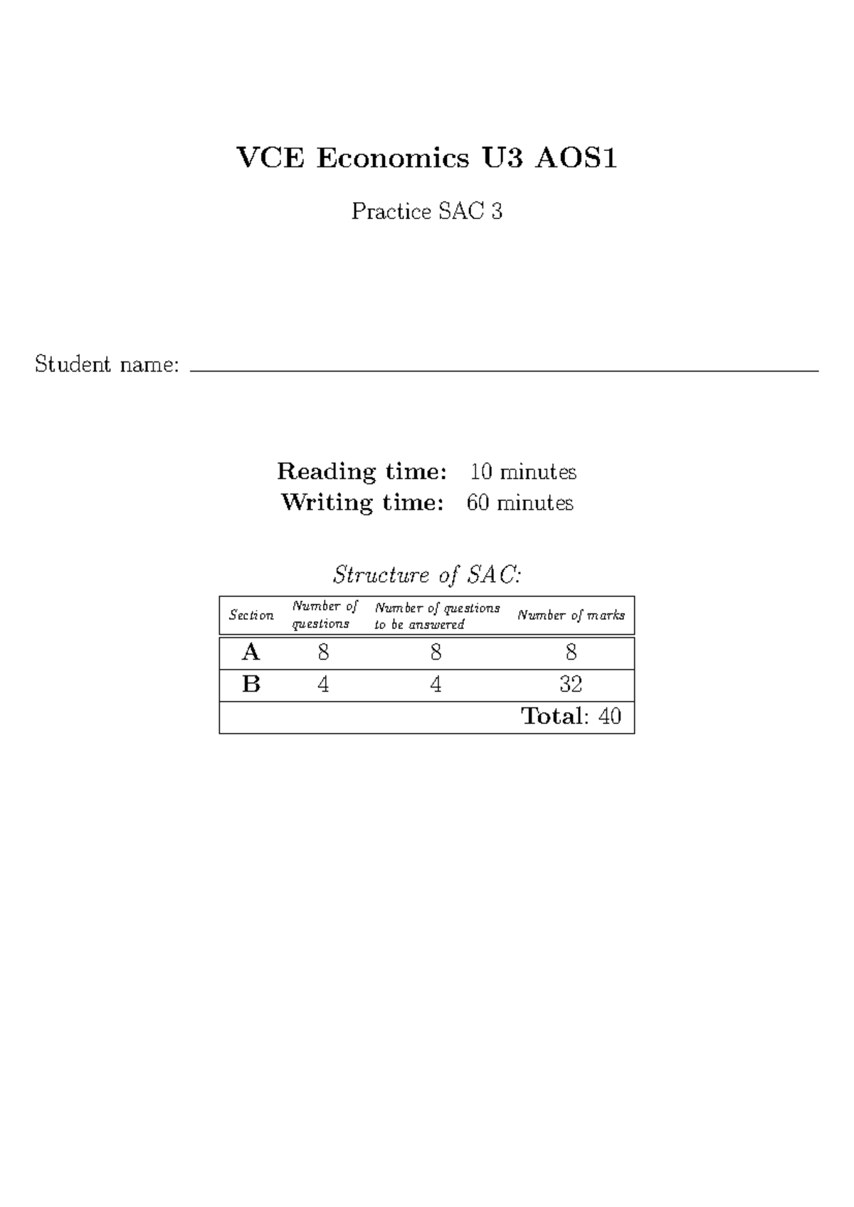Economics SAC practice awesome - VCE Economics U3 AOS Practice SAC 3 ...