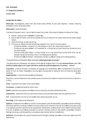 Philo-1 - here"s a philosophy notes for quarter 1 module 1 philo-12 ...