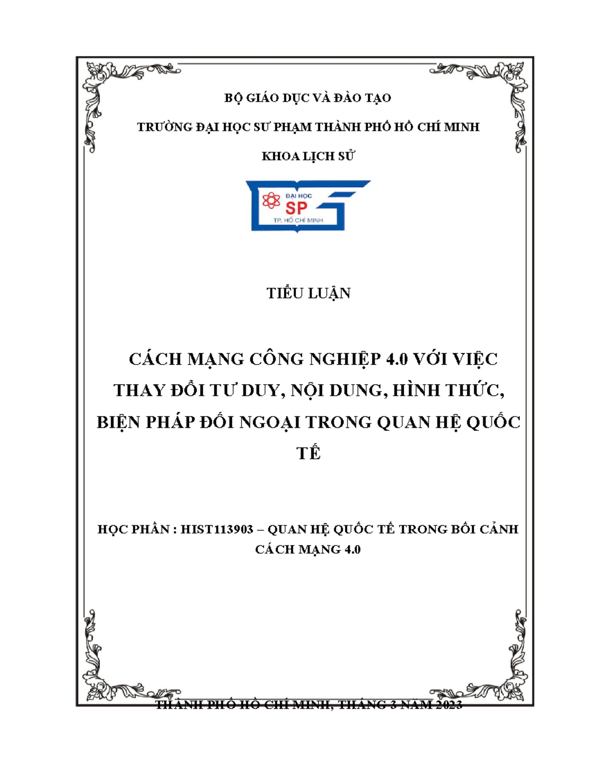 NHÓM 4 - CMCN 4.0 VỚI VIỆC THAY ĐỔI TƯ DUY, NỘI DUNG, HÌNH THỨC, BIỆN ...