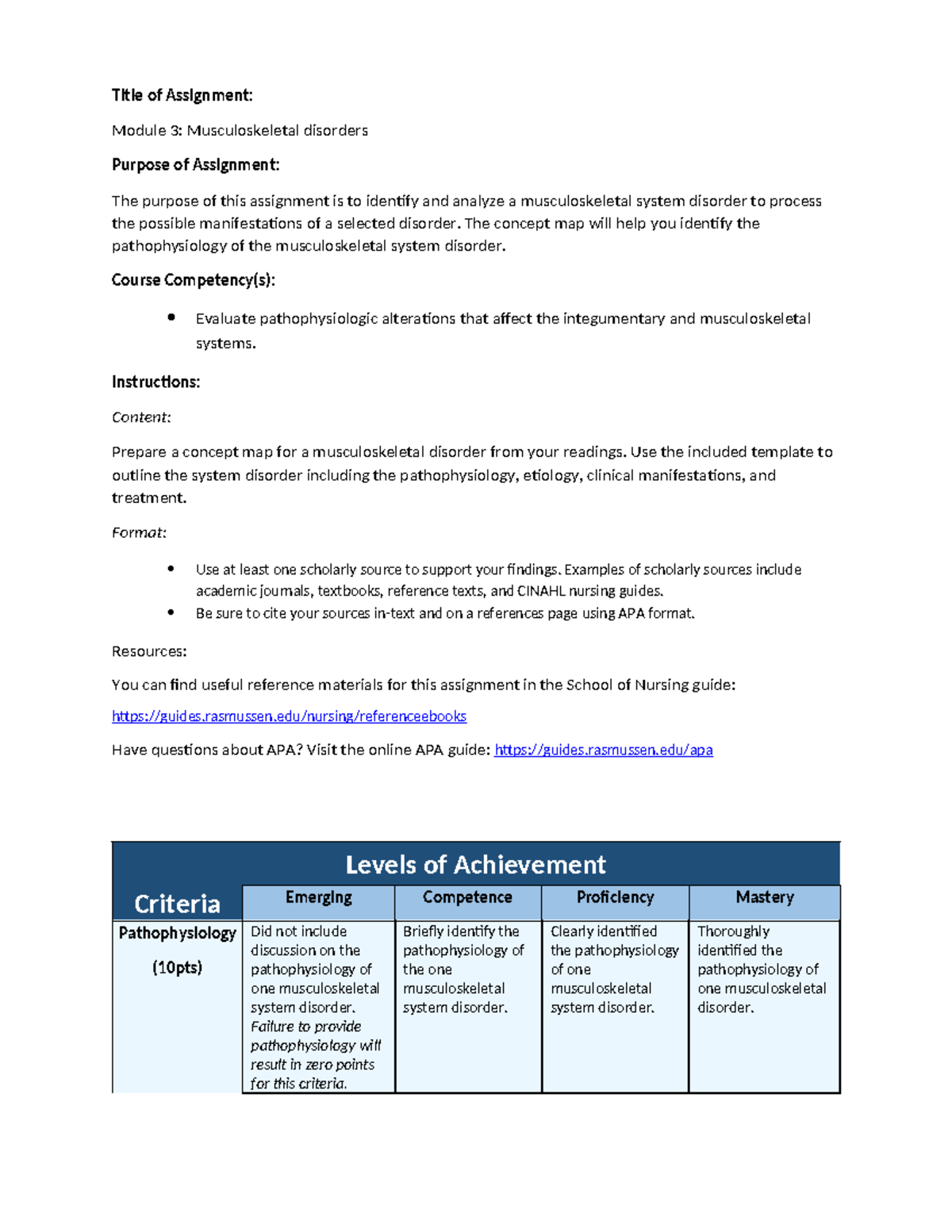 NUR2063 Module 3 assignment revised 0920 - Title of Assignment: Module ...