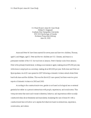 6-2 Final Project Outline of Final Paper - Final Paper Outline: The ...